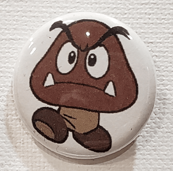 Goomba Button – Blue Moon Design Studio