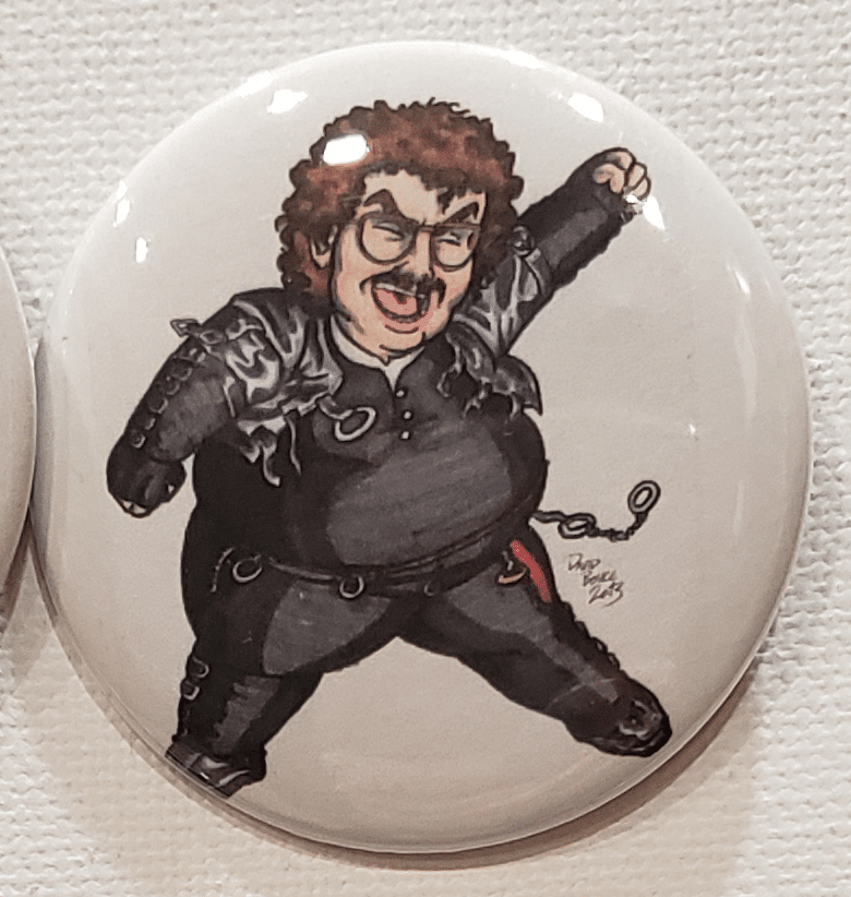 Weird Al (fat) Button - Blue Moon Design Studio