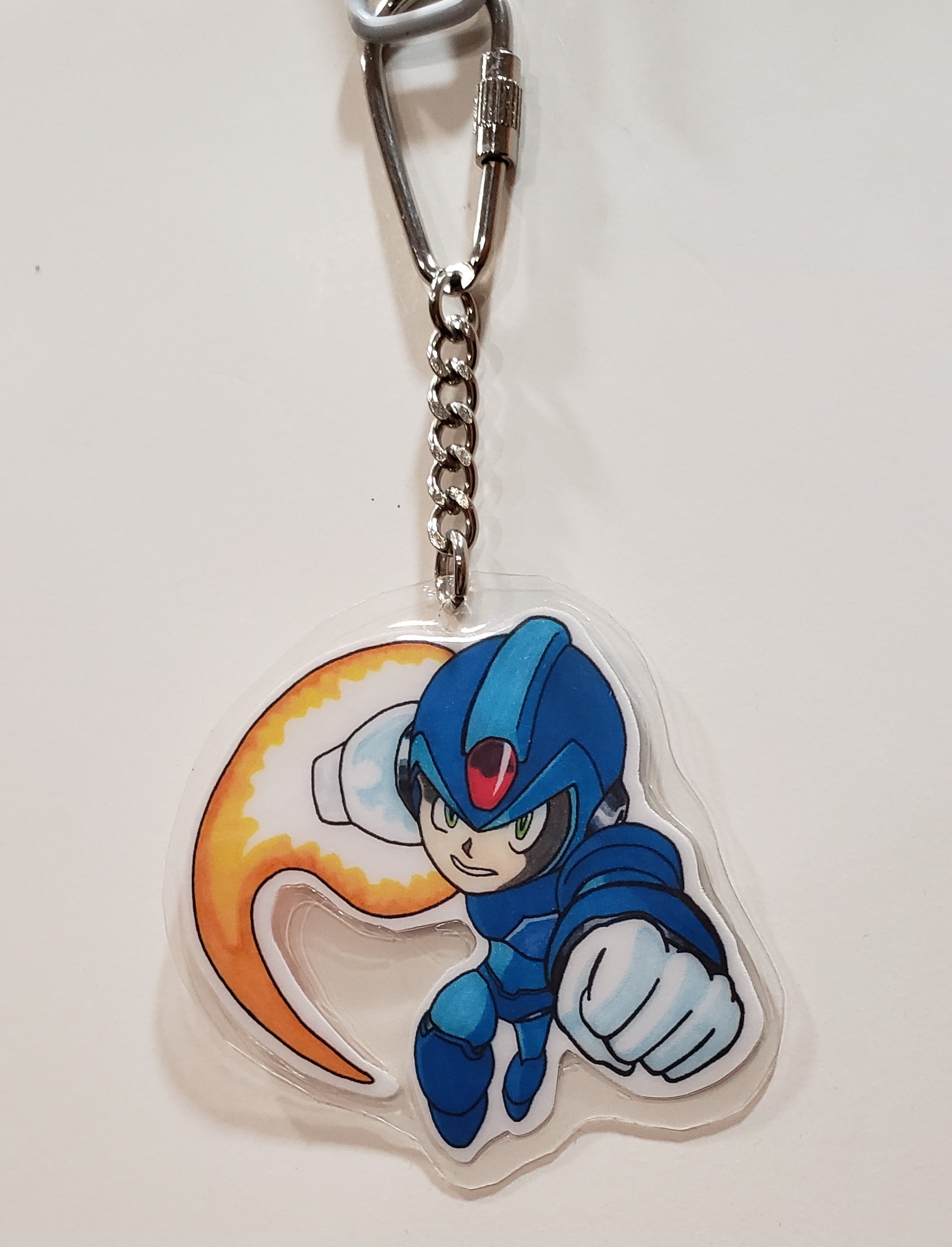 Mega Man X Keychain - Blue Moon Design Studio
