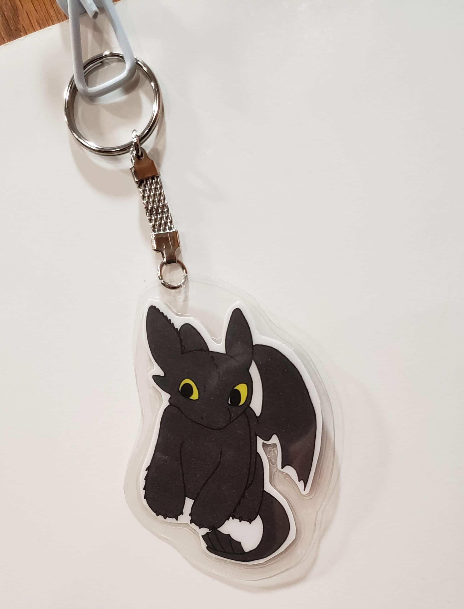 Toothless Keychain - Blue Moon Design Studio