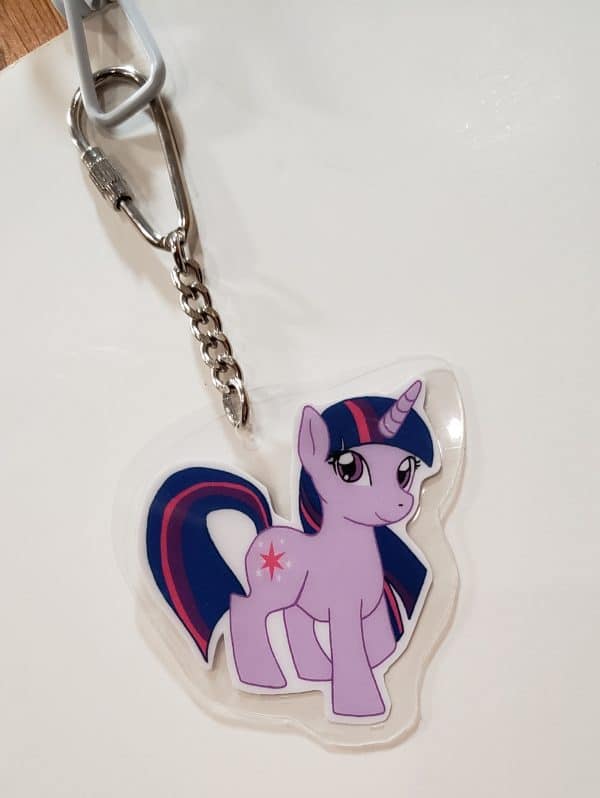 Twilight Sparkle Keychain - Blue Moon Design Studio