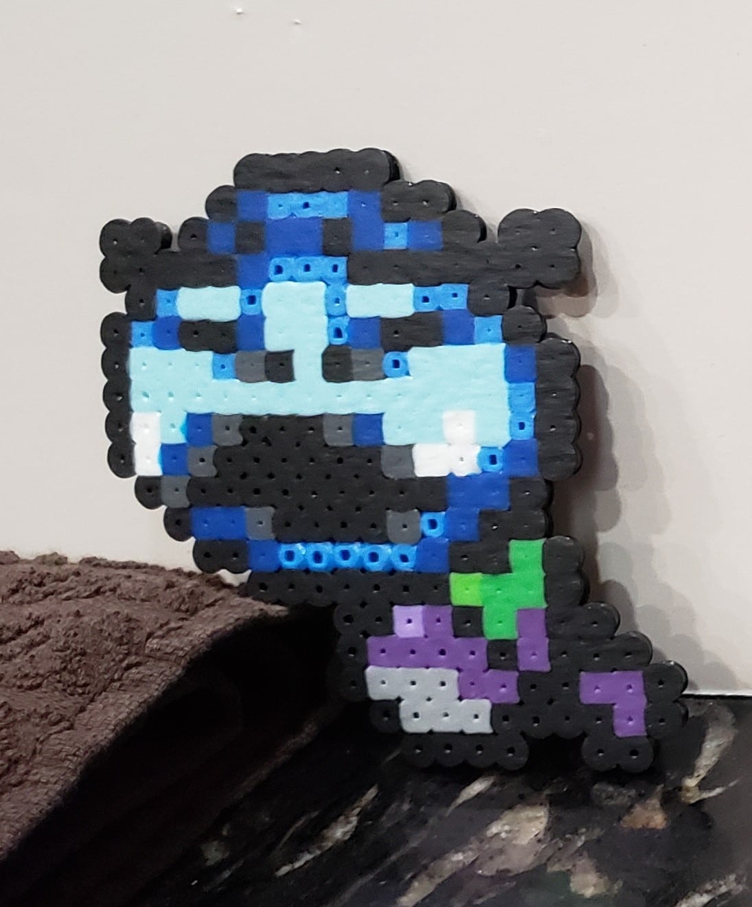 Sad Goomba Pixel Art - Blue Moon Design Studio
